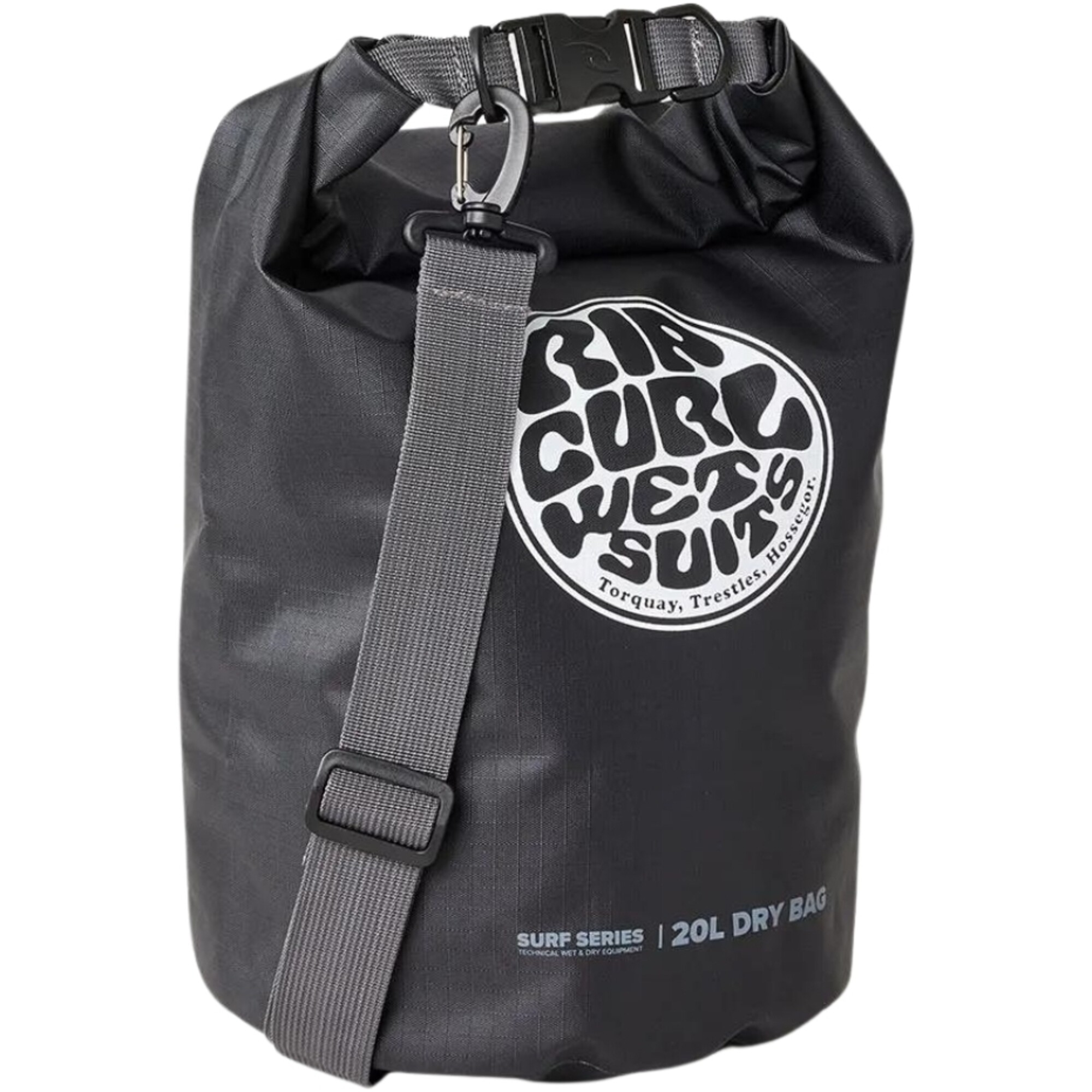 2025 Rip Curl Surf Series Barrel Bag 20L 14SMUT - Black / Grey - Accessories | Wetsuit Outlet